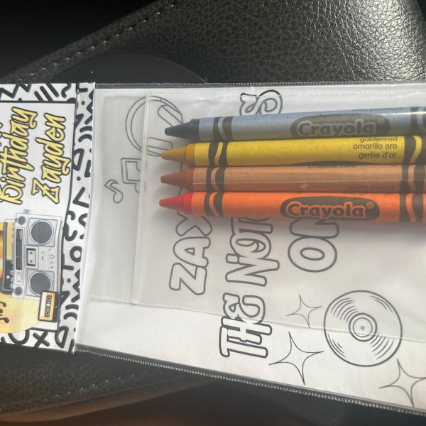 Notorious One Mini Themed Coloring Book, Party Favors, Birthday Party ...
