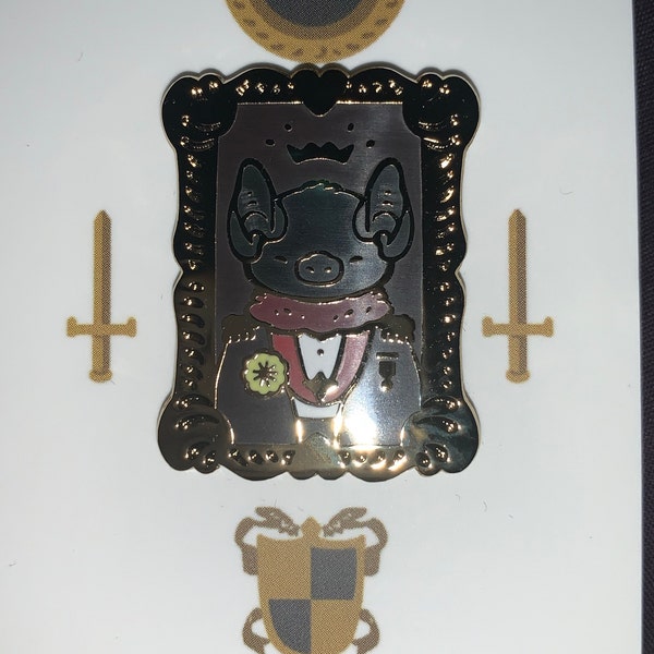 Portrait of a Royal Bat - Series 1 - Collectable Enamel Pin - Etsy