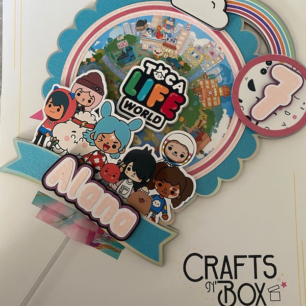 Toca Life World Cake Topper/ Toca Boca / Toca Life World/ Toca Life ...