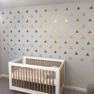 Triangle Wall Decals Triangle Wall Decal Set Vinyl Wall - Etsy