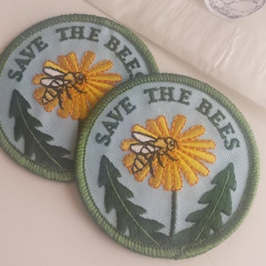 Save the Bees Embroidered Scouting Patch - Etsy