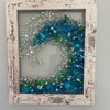 Ocean Wave Window/rustic Beach Wall Hanging/resin Wave Window/wave Art ...