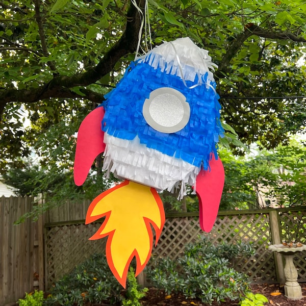 Rocket Ship Pinata Space Ship Piñata Space Party Pinata With Opening ...