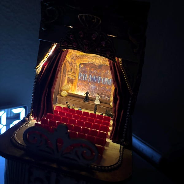 The Phantom of the Opera Ultra Miniature Pocket Theatre Diorama Fast ...