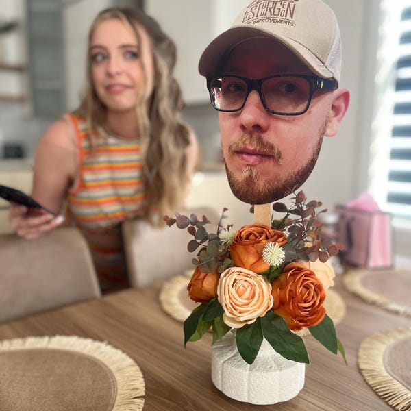 Face on A Stick Big Head Cutouts Big Head Sports Game Boss Graduation ...