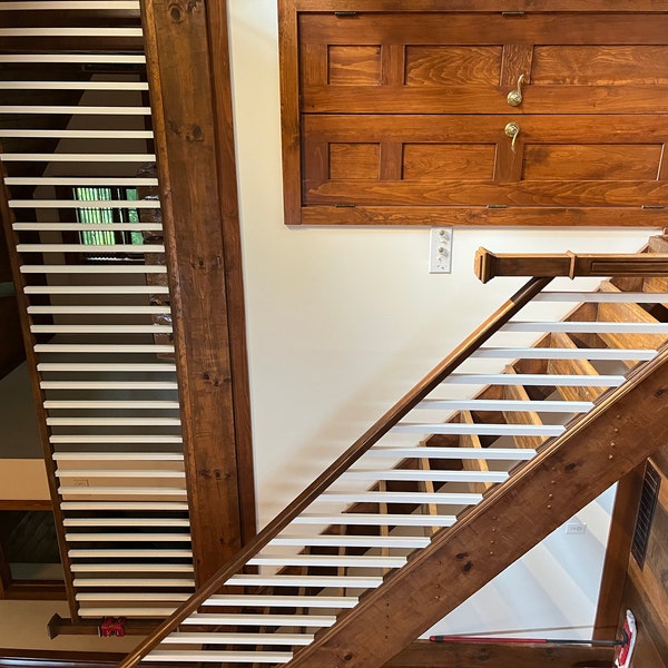 Plain Square Wooden Stair Baluster Red Oak/poplar/pre-finished White ...