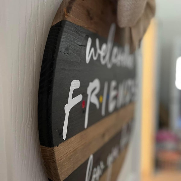 Welcome Friends How You Doin Sign Svg File - Etsy