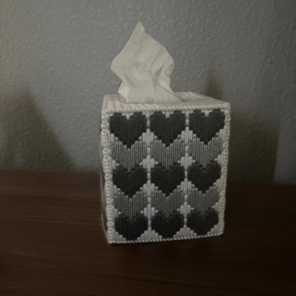 Skull Tissue Box Cover, Black and White, Halloween, Spooky Season ...