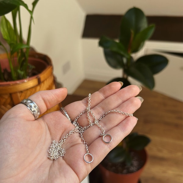 Carabiner Chain Necklace, Link Bar Carabiner Lock Chain, 14k Yellow ...