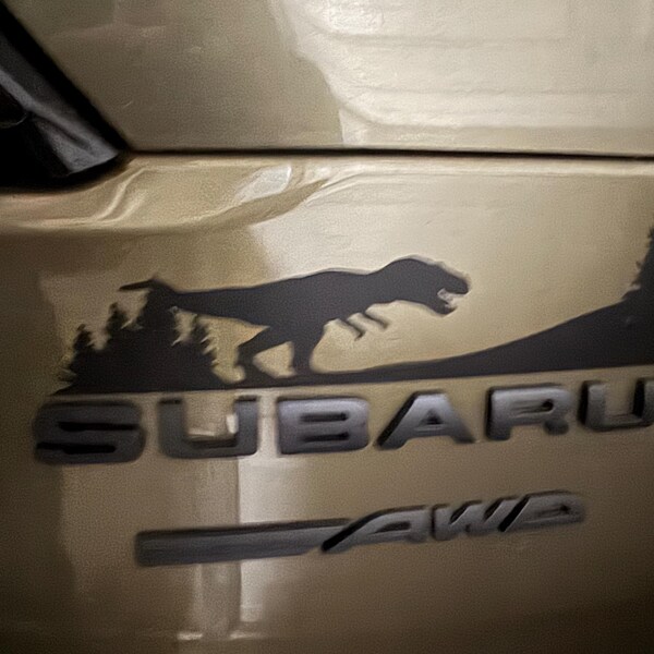 Over Badge Decal, Decal for Trunk Rear Subie, Vinyl Horse and Trees ...