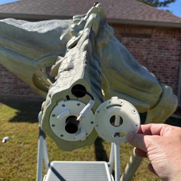 UPGRADED 12ft Skeleton Replacement Bracket for Home Depot Skelly Elbow ...