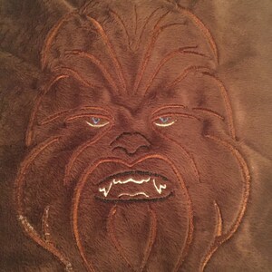 Chewbacca From Star Wars the Force Awakens Sketch Digital Embroidery ...