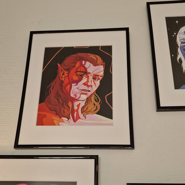 Halsin: the Emerald Archdruid Baldurs Gate 3 Portrait Fan Art Wall ...