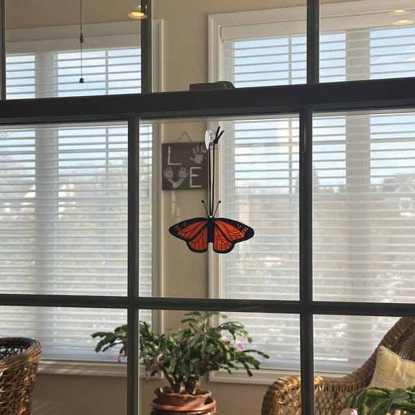 Falena Luna spagnola / Acchiappasole in vetro colorato / Falena Luna ...