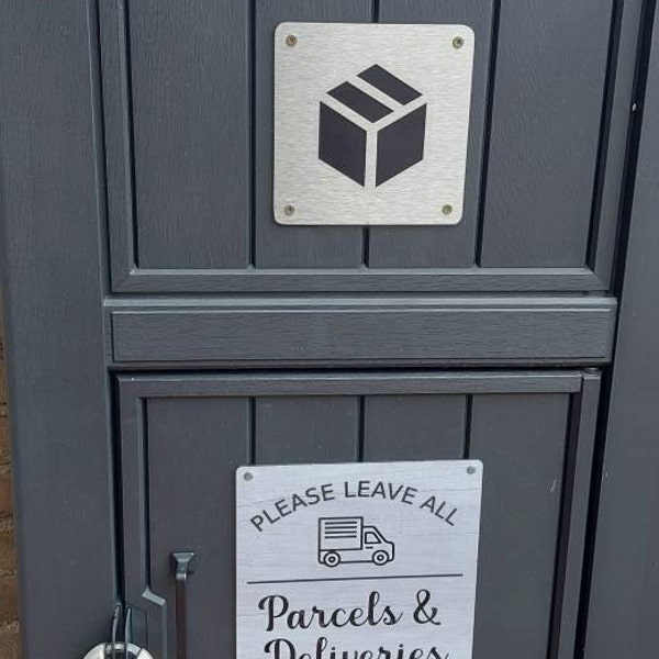 Parcel & Delivery Box Sign - Etsy