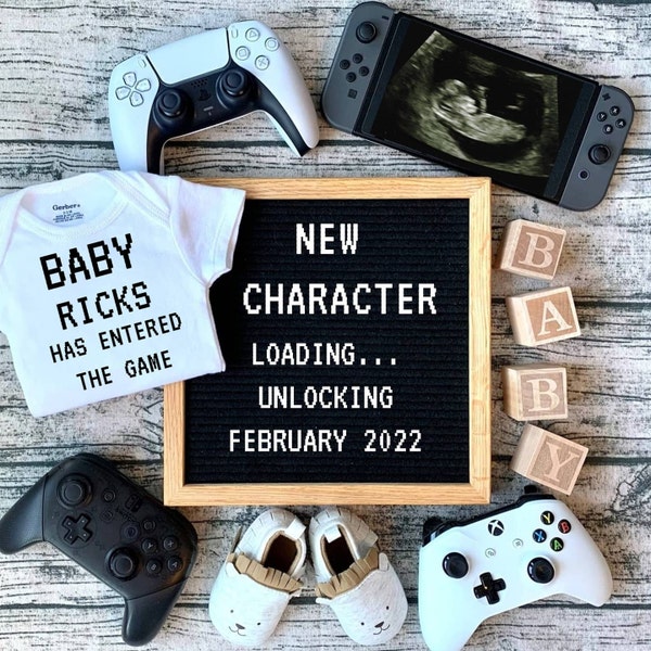 Digital Funny Video Game Player Pregnancy Announcement, New Character ...