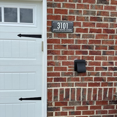 Personalized Rectangular Metal Address Plaques. Four Colors Available ...