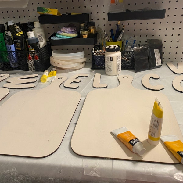 Cutting Board 002 Wooden Shape Cutout for Crafting, Home & Room Décor ...