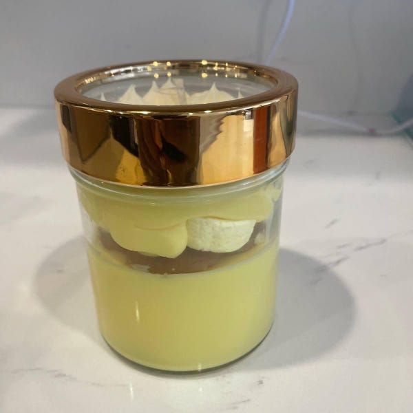 Banana Pudding Wax Embeds for Candles - Strong Scented Dessert Wax ...