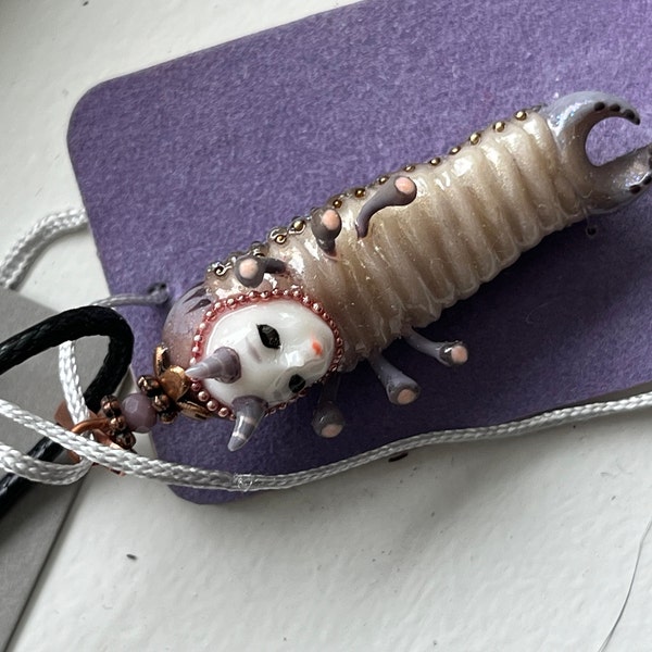 Caterpillar Pendant Larva Worm Maggot Butterfly Pupa Fantastic Insect ...
