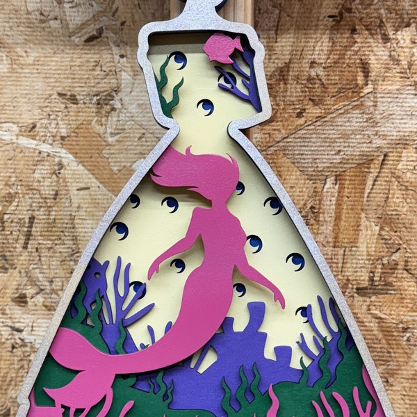 Princess Bundle Layered SVG Laser Cut File for Glowforge , Multilayer ...