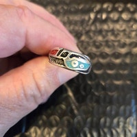 Vintage Native American Style Silver Finish Mens Winged Hawk Ring - Etsy