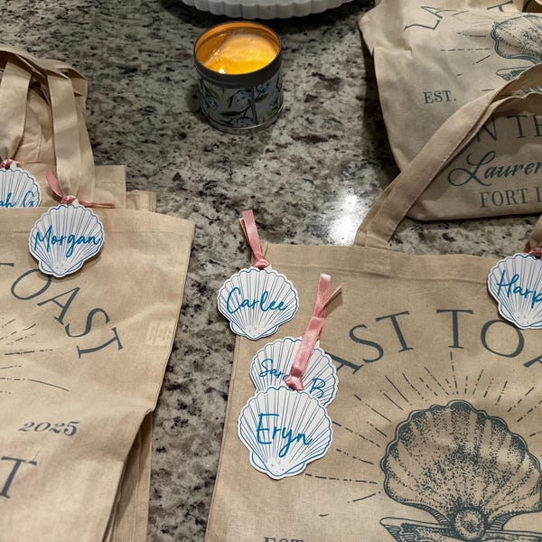 Last Toast on the Coast Sticker Pack, Beach Stickers, Scrapbook ...