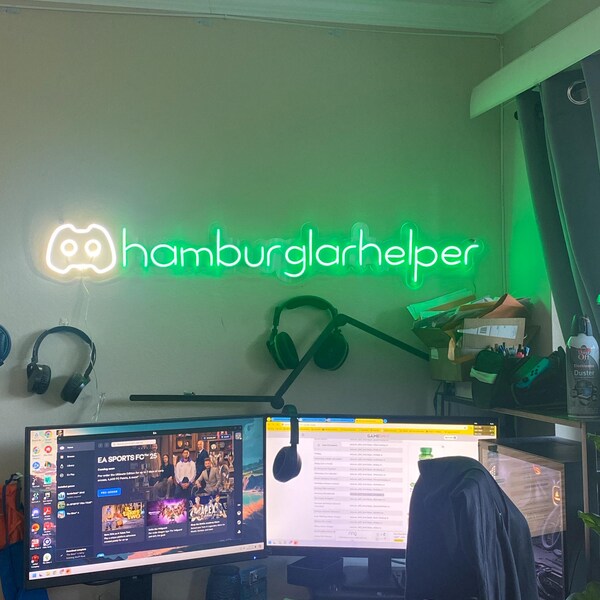 Gamer Neon Sign Custom, Game Room Decor, Personalized Gamer Tag Sign ...