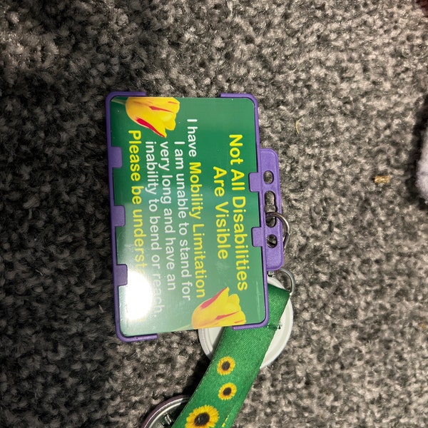 I Am Autistic and Non Verbal Hidden Disability Autism Awareness ID Card ...