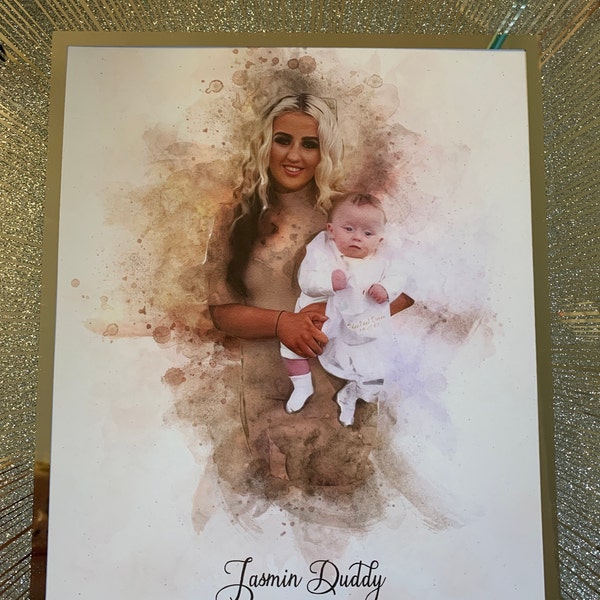 Memorial Print, Passed Away Portrait, in Loving Memory, Remembrance ...
