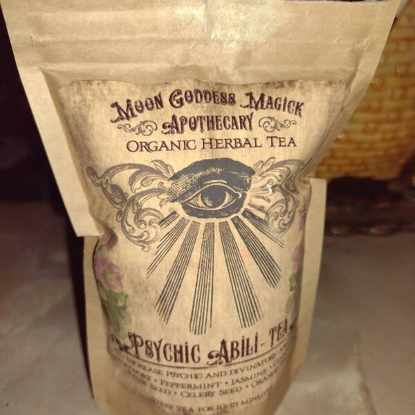 PSYCHIC TEA ~ Psychic Abili-tea ~ Organic Herbal Tea ~ Psychic Ability ...