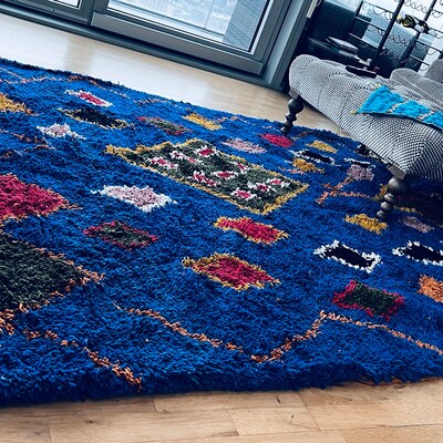 Colorful Moroccan Rug, Custom Fabulous Boujad Rug, Abstract ...