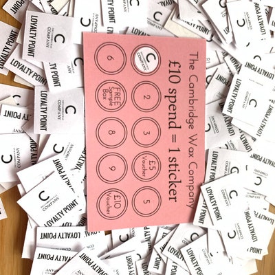 Loyalty Cards Business Loyalty Cards With Stickers Loyalty Stickers ...