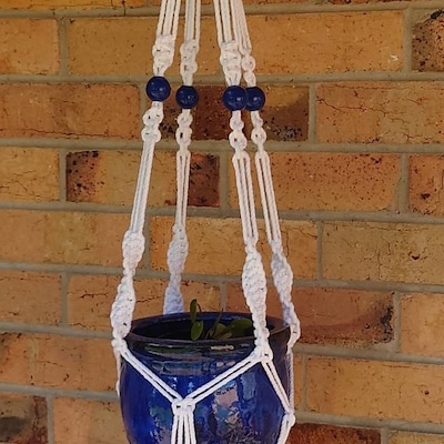 Vintage Macrame Pattern PDF 1970s Easy Beginner Macrame Elegance IV 4 ...