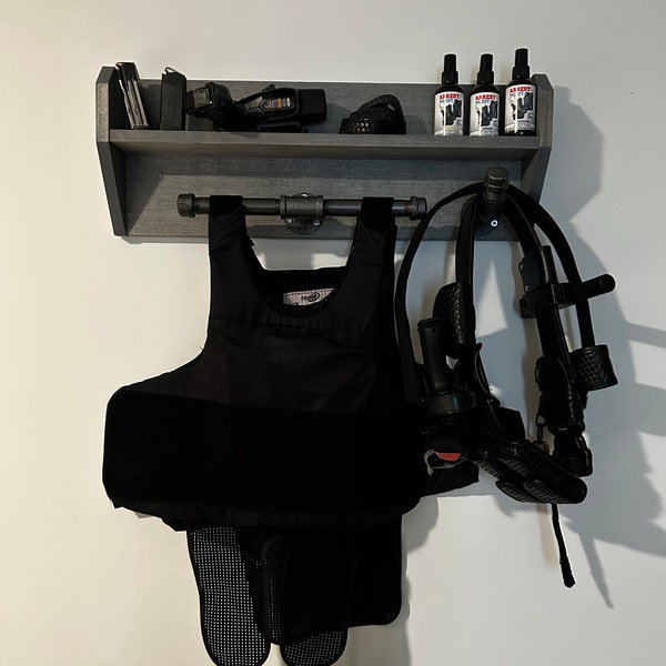 Wall Mounted Duty and Tactical Gear Rack Small - Etsy