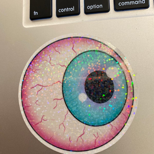 Glitter Giant Eyeball Sticker, Eye Sticker, Eyeball Sticker, Halloween ...