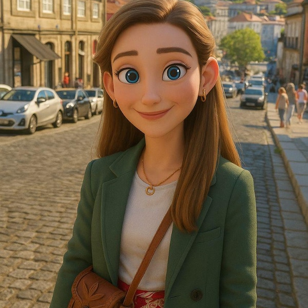 Custom Pixar Style Portrait From Photo – 3D Cartoon Couple Illustration ...