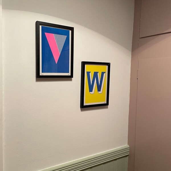 A3 Pink & Yellow Risograph Colour Chart - Large Riso Print / Wall Art ...