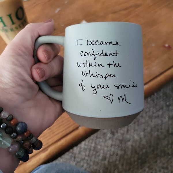 Custom Mug Actual Handwriting Ceramic Mug,personalized Mug Loved Ones ...