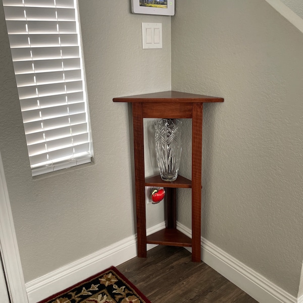 Corner Table With Shelves - Etsy