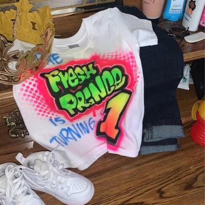 Airbrush 90's Fresh Prince Design Free Shipping - Etsy