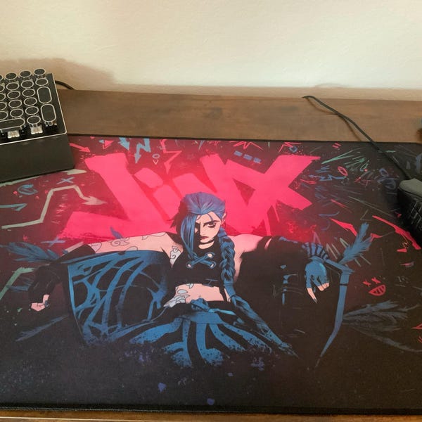 Arcane Jinx Black Art Desk Mat - Unique Gaming Mouse Pad, Occult Office ...