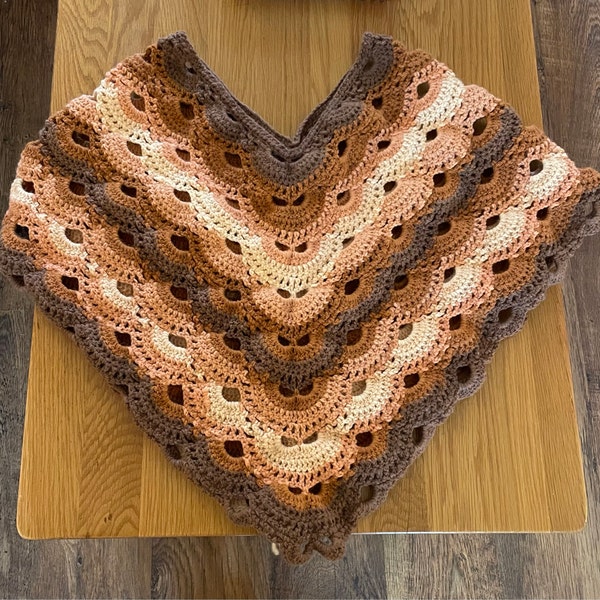 Crochet Virus Poncho Pattern: Lacy Stitch, 4 Sizes (PDF Pattern) - Etsy