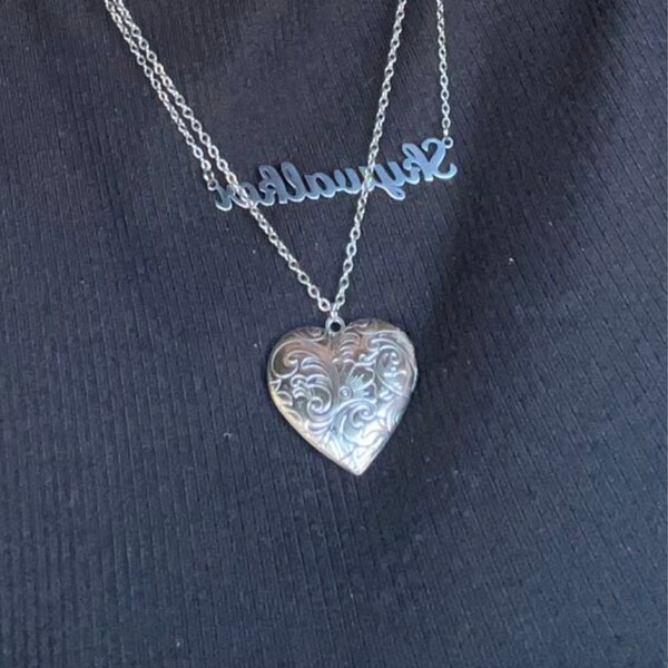 Daddy Knight Keepsake Photo Heart Locket: Silver or Gold - Etsy