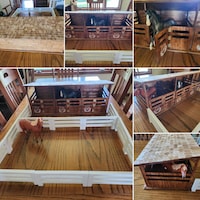 Miniature Horse Stables SVG | Farmhouse Toy Barn | Laser Cut File | DIY ...