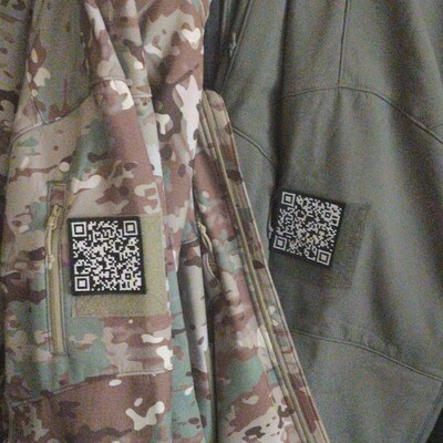 Custom QR Code Embroidered Patch, Personalised QR Code, Iron on QR ...