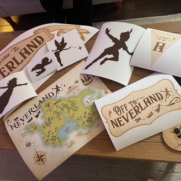 Printable Peter Pan Party Sign, Welcome to Neverland Sign, Never Grow ...