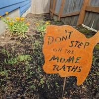 Don't Step on the Mome Raths Yard and Garden Stick Sign Alice in ...