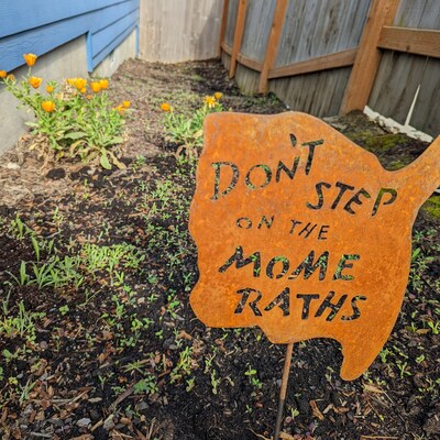Don't Step on the Mome Raths Yard and Garden Stick Sign Alice in ...