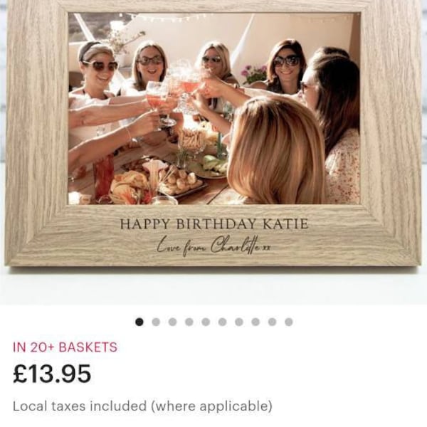 Personalised 40th Birthday Photo Frame Birthday Gift 40th Fabulous ...